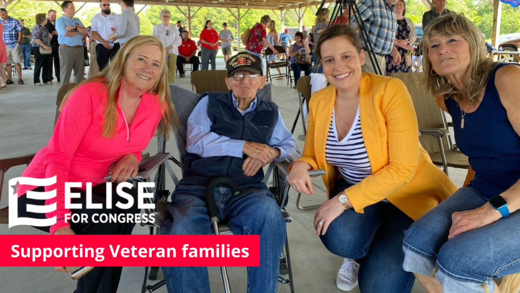 Supporting Veteran families - Elise for Congress